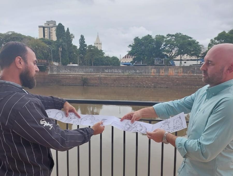 Grafite de 150 metros contará a história da Aldeia Kaingang Por Fi Ga ...